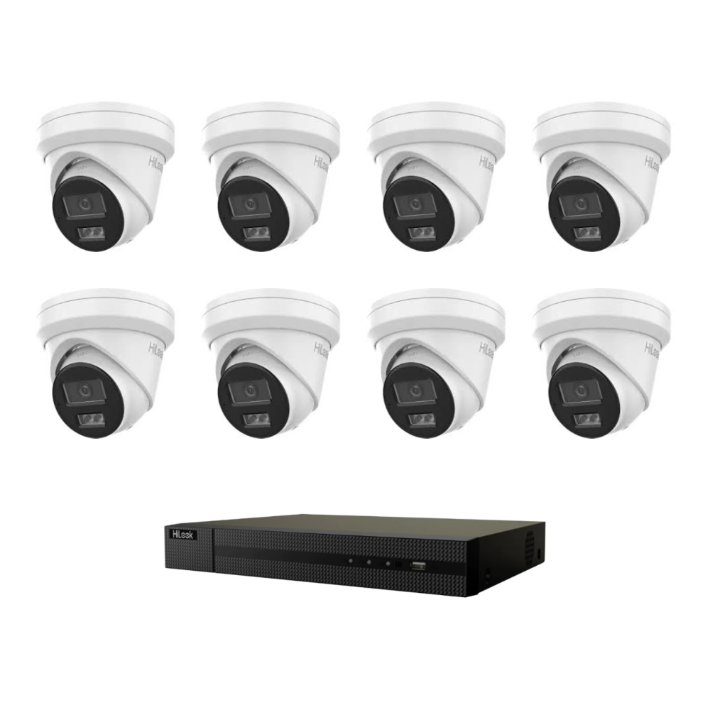 HiLook HL6MPIPCCTVKIT5 6MP AcuSense IP CCTV Kit with -> 1 * NVR-216MH- – The Security Outlet