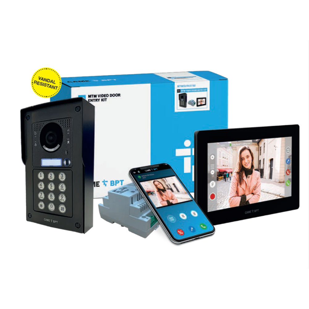 MTMVR-XTS-KIT - BPT - MTM Vandal Resistant + XTS 7" WIFI Monitor - Vid – The Security Outlet