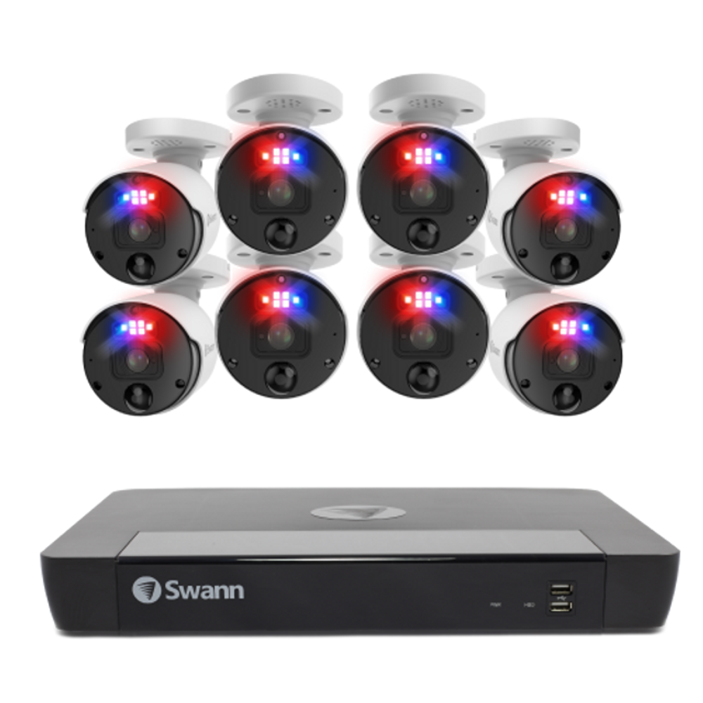 Swann NVR16-8580 4TB / 8x NHD-1200BE Enforcer Bullet IP Digital Still ...
