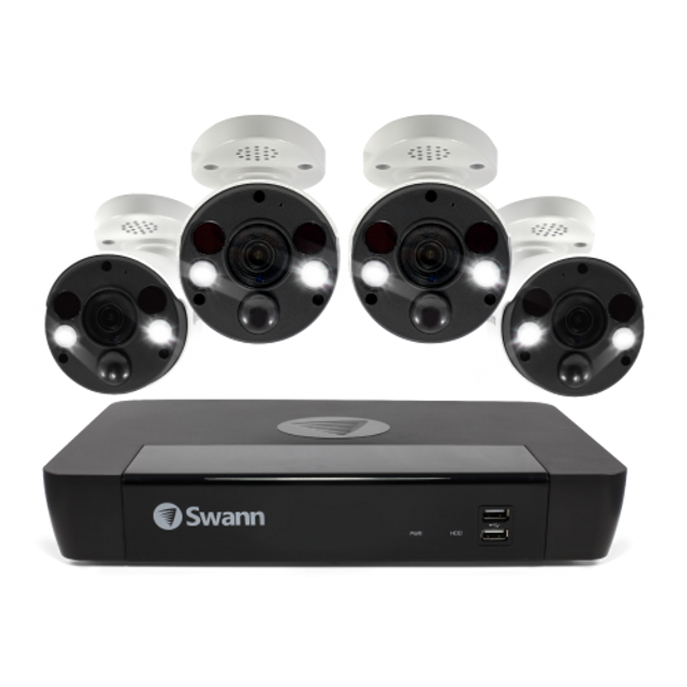 Swann SWNVK-886804FB-AU 4 Camera 8 Channel 4K Ultra HD NVR Security Sy ...