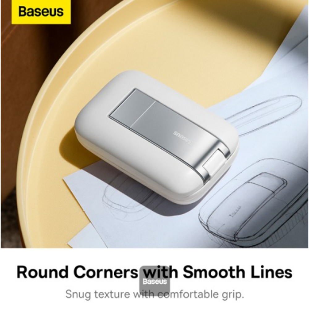 BAS30201 - Baseus Seashell Series Folding Phone Stand Moon White | Tech ...