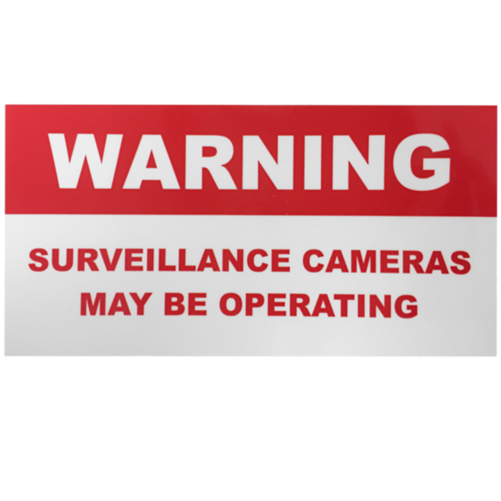 CCTV STICKER - Warning Surveillance Camera Sticker – The Security Outlet