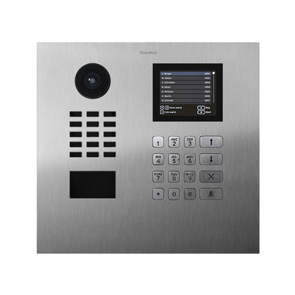 DB-D21DKH - Apartment IP Intercom, Brushed S/Steel, Flush-mounted (Hor ...