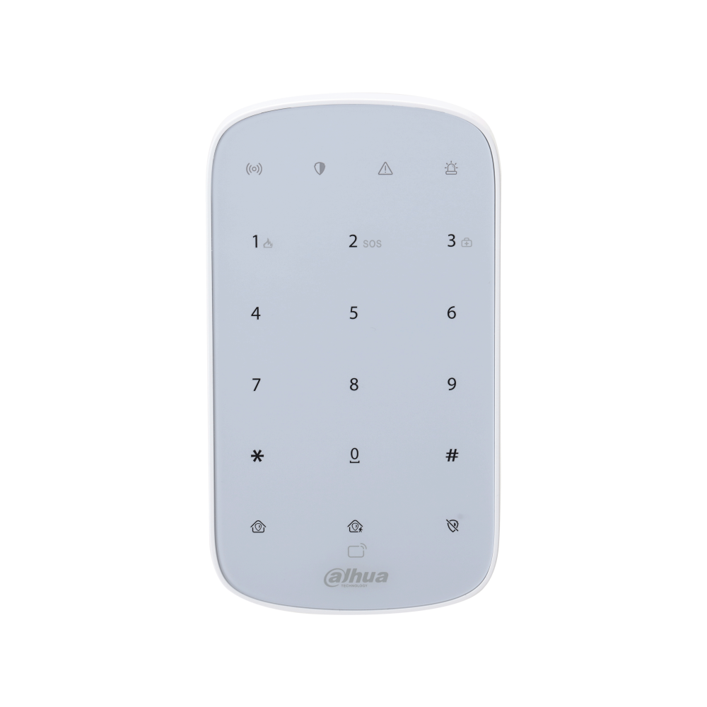 Dahua DHI-ARK30T-W2 433MHz Wireless Alarm Touch Keypad – Battery-Power ...