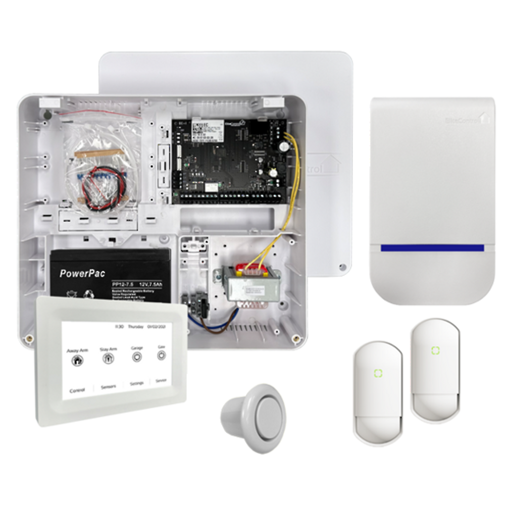 EC-KIT TOUCH W NC - EC security alarm kit with (white 5" touch screen ...