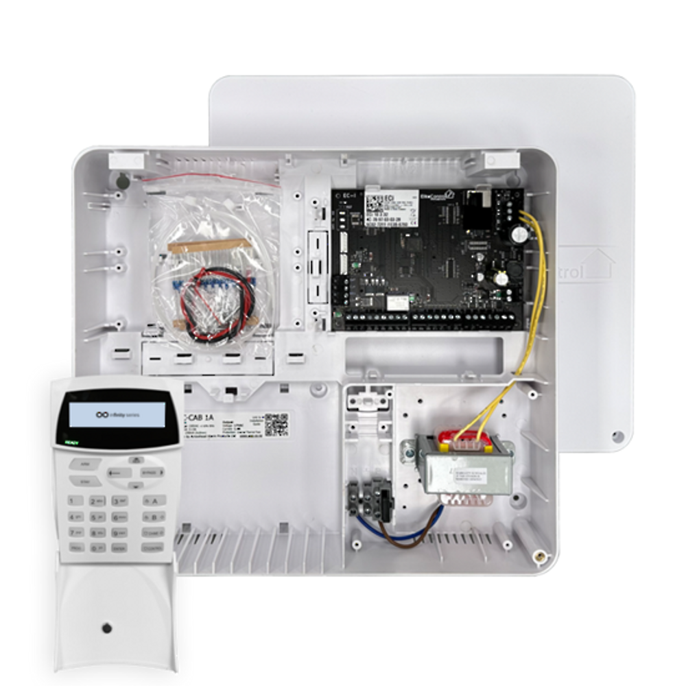 EC-PLAS LCD - EC security alarm panel with (EC-LCD Keypad) in enclosed ...