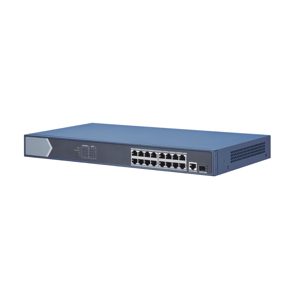 Hikvision DS-3E0518P-E L2-Managed 1U Rackmount Gigabit Network PoE Swi ...