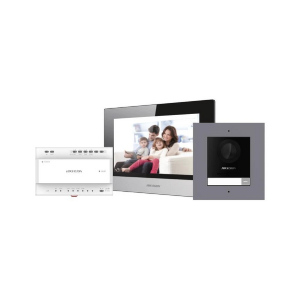Hikvision DS-KIS702Y-P Y-series 2-Wire Modular IP Video Intercom Kit ...