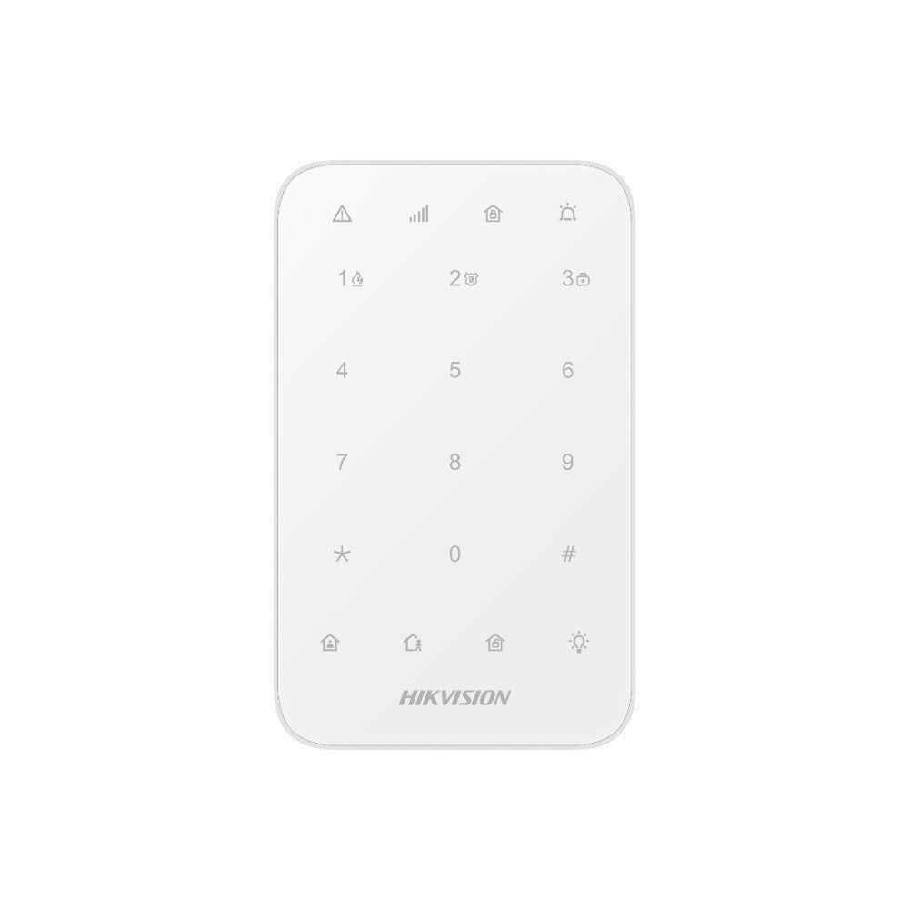 Hikvision DS-PK1-E-WB – 433MHz Battery-Powered Wireless LED Touch Keyp ...
