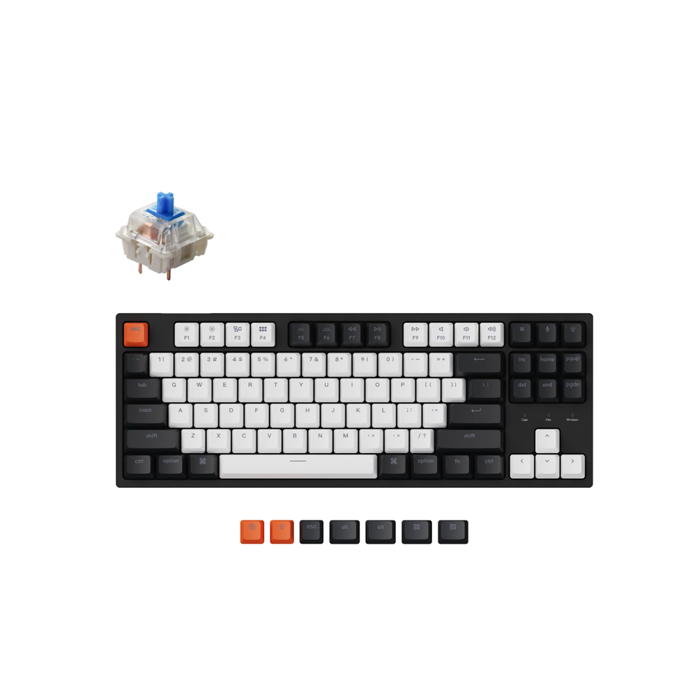 KEYC-C1-B2 - Keychron C1-B2, 80% TKL Layout 87 Keys, Blue Switch, RGB ...