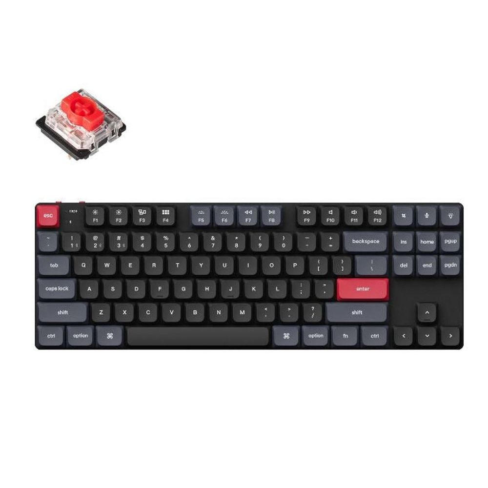 KEYC-K1P-H1 - Keychron K1P-H1, 80% layout 87 Keys, Red Switch, RGB, Hot ...