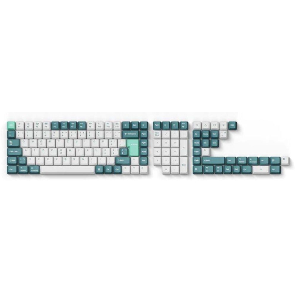 KEYC-T26 - Keychron OEM Dye-Sub PBT Full Set Keycap Set - White Mint ...