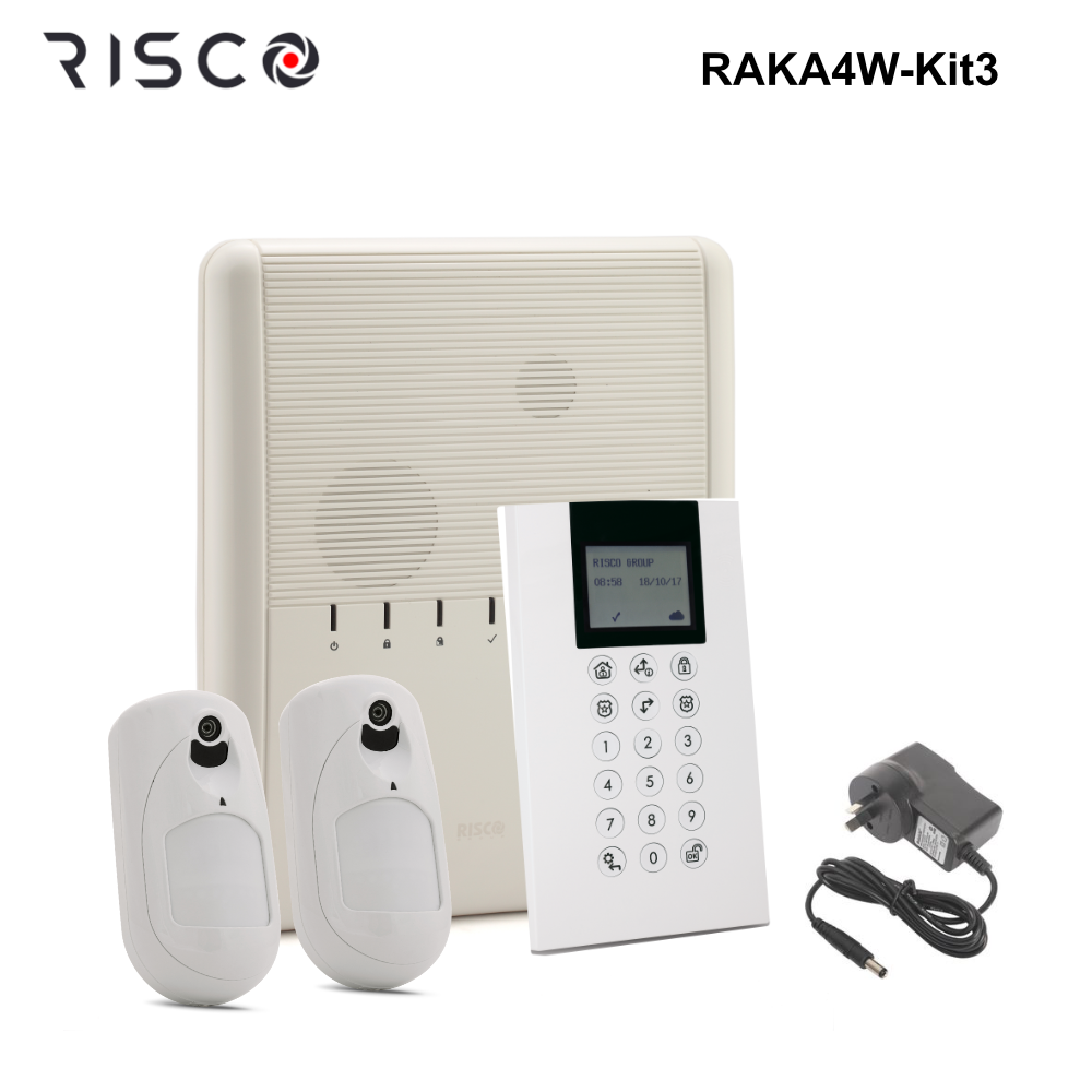 RAKA4W-Kit3 - Risco Agility 4 Kit - WiFi Control Panel, Panda Keypad ...