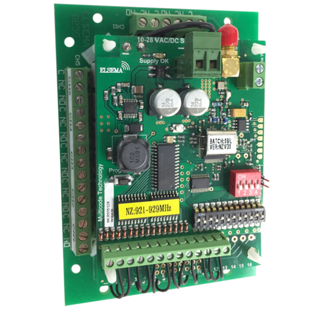 MCR91512R - Elsema 10 - 28V AC/DC 12 Channel receiver with relay outpu ...