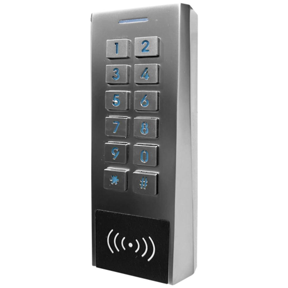 PW KEYPAD-XK4 - 34 x 55 x 21 12-28V AC/DC 999 User Codes / Prox Reader ...